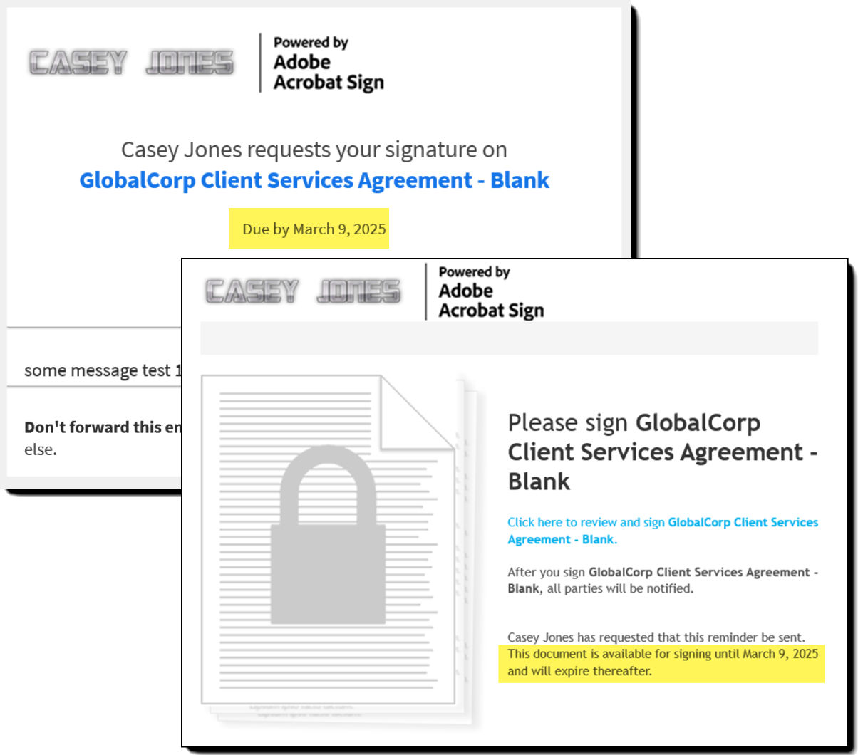 Configure Automatic Document Expiration (Completion deadline)